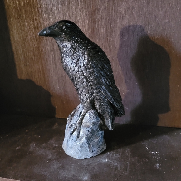Hand Crafted | Accents | Crow Statue Cement | Poshmark